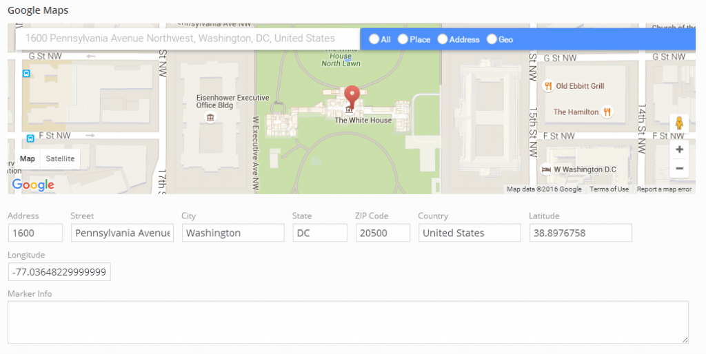 Google Maps » Redux Documentation